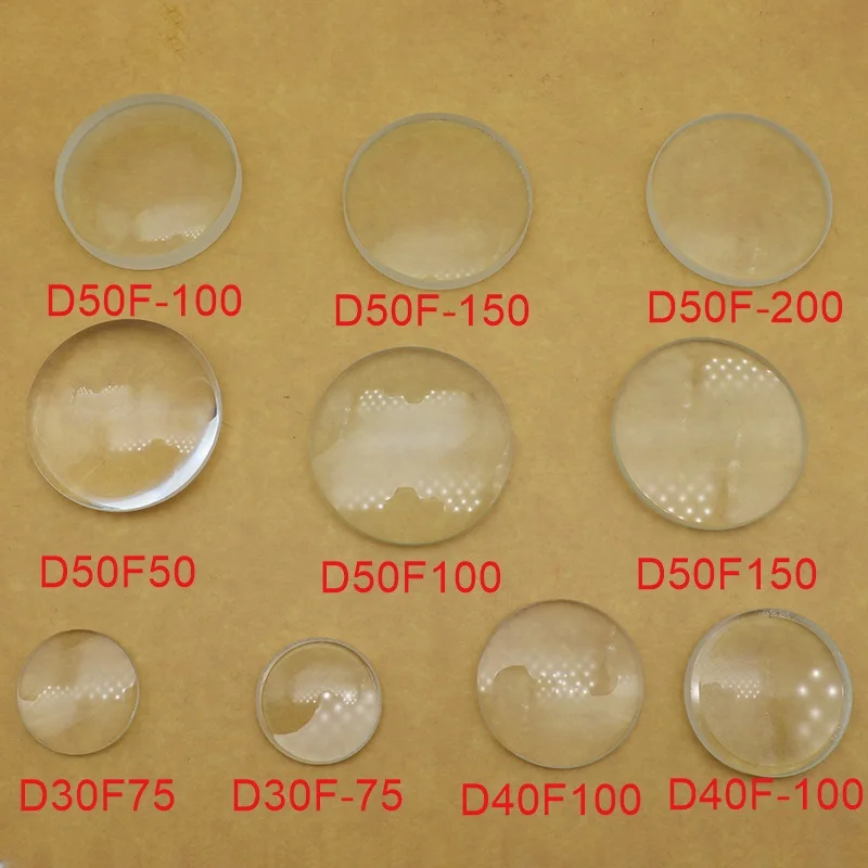 30mm-40mm-50mm-Glas-doppelt-konvexe-konkave-Glas-linse-Brennweite-50mm ...