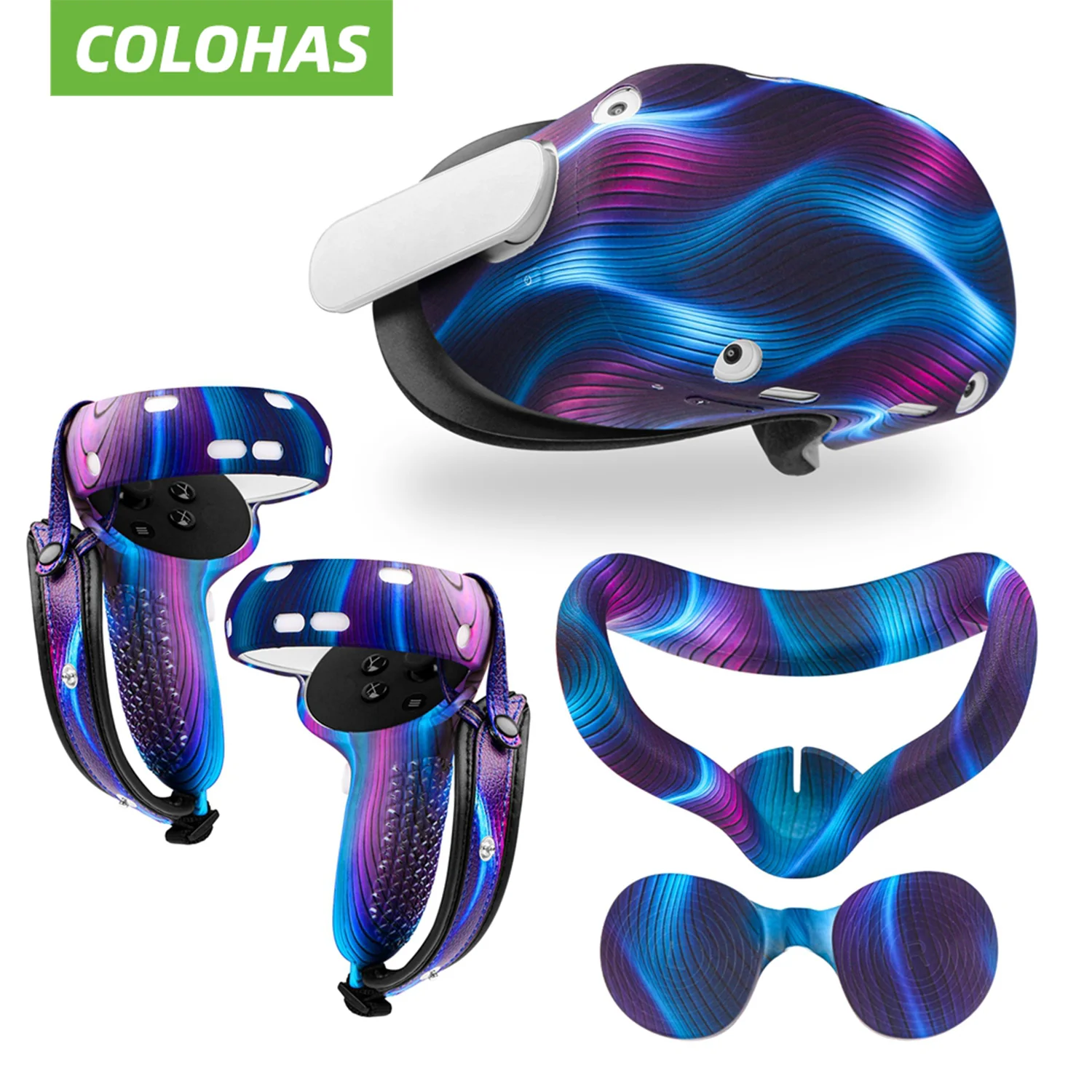 Oculus Quest 2 Accessories Touch Controller Shell Case Strap Handle ...