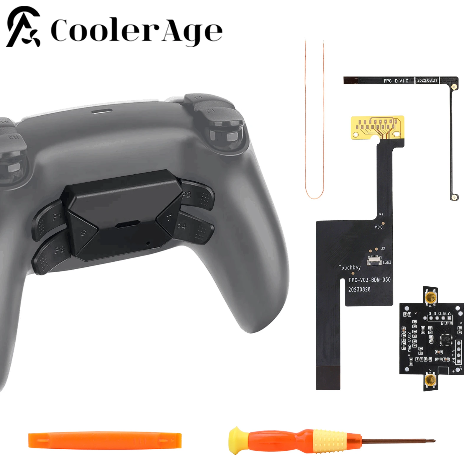 CoolerAge-Back-Paddles-Attachment-for-PS5-Controller-4-Back-Buttons ...