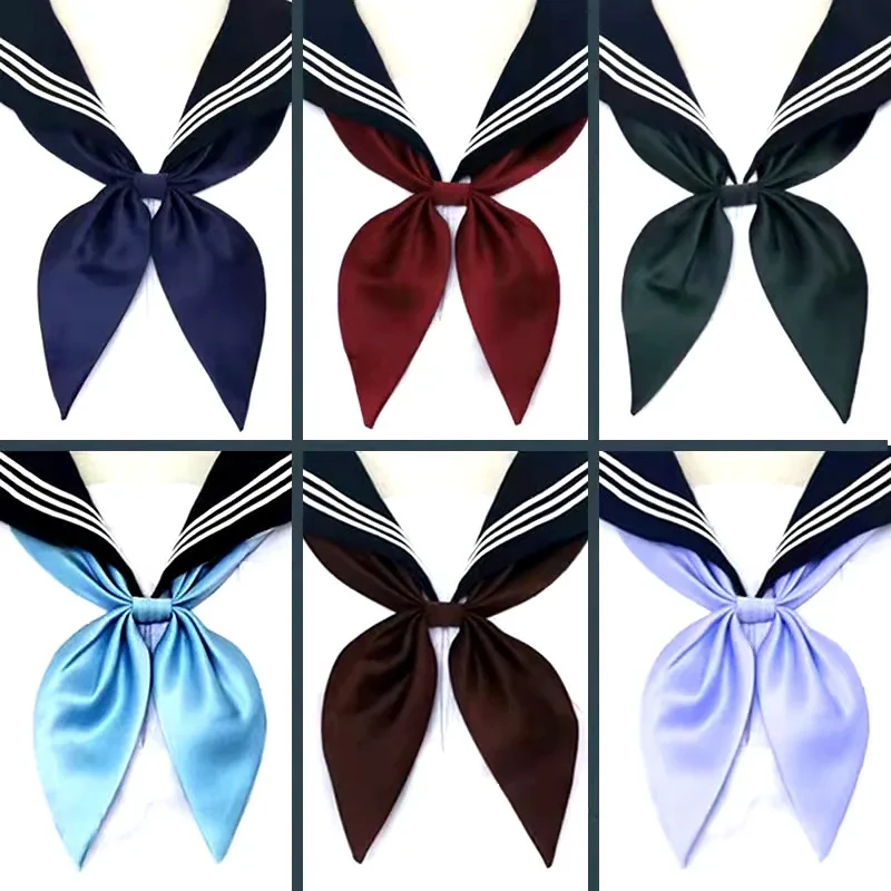 Sailor-Suit-Bowties-Satin-Bowknot-Japanese-Students-Girls-Cosplay ...