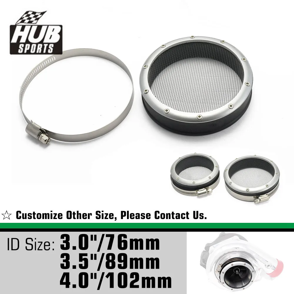 HUB sports Universal 3" 76mm 4" 102mm 3.5" 89mm Turbo Inlet Grill ...