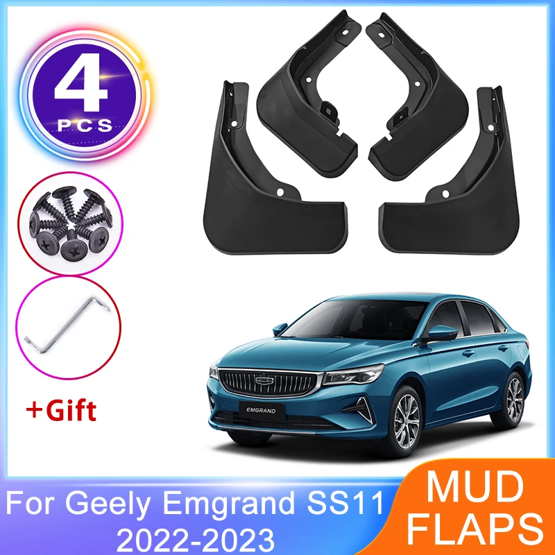 4x-Mudguards-For-Geely-Emgrand-SS11-2022-2023-MudFlaps-Front-Rear ...