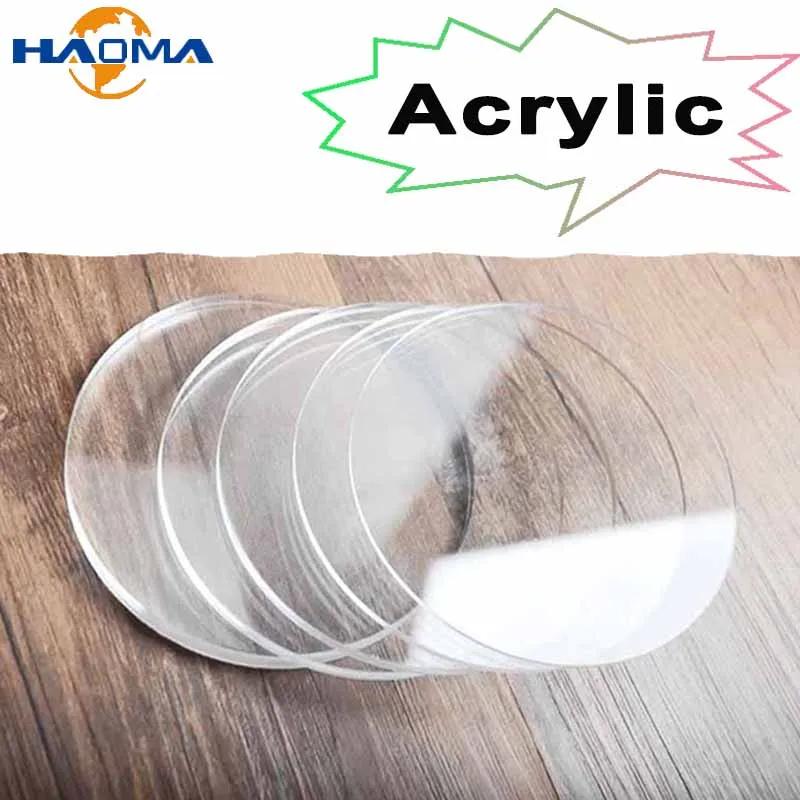 Round-Acrylic-Disc-High-Transparent-Circular-Keychain-Blank-Ornaments ...