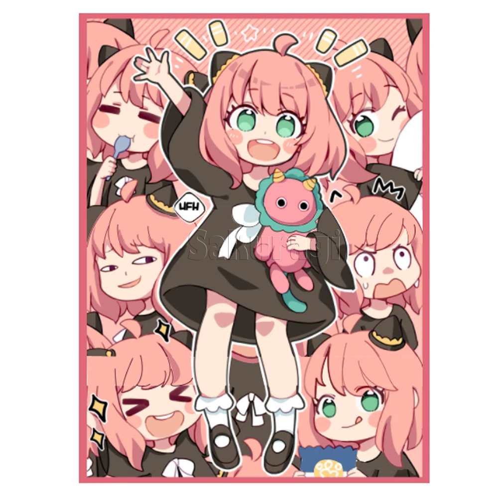 Yu gi oh Spy Family Anya Forger Card Sleeves, YuGiOh Sleeve, funda ...