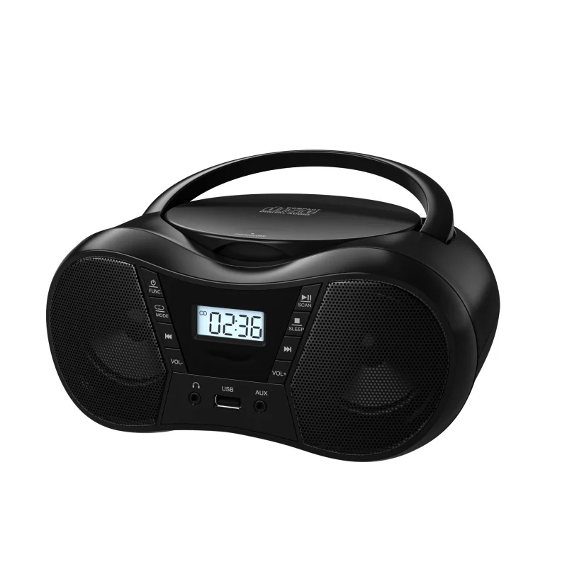 Portable-CD-player-USB-player-Bluetooth-receiver-Dual-stereo-speakers ...