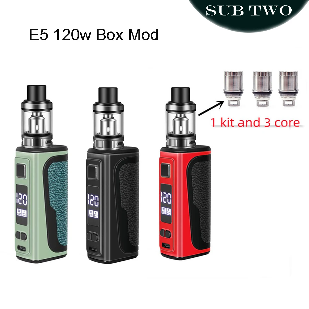 Vape-Mod-120W-Box-Mod-Kit-2200mah-Battery-2-5ml-Atomizer-OLED-Screen ...