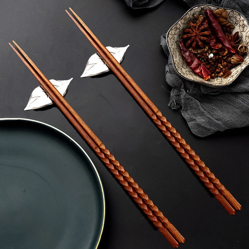 2-Pairs-Cooking-Chopsticks-Long-Frying-Chopsticks-33cm-Wooden-Chop ...