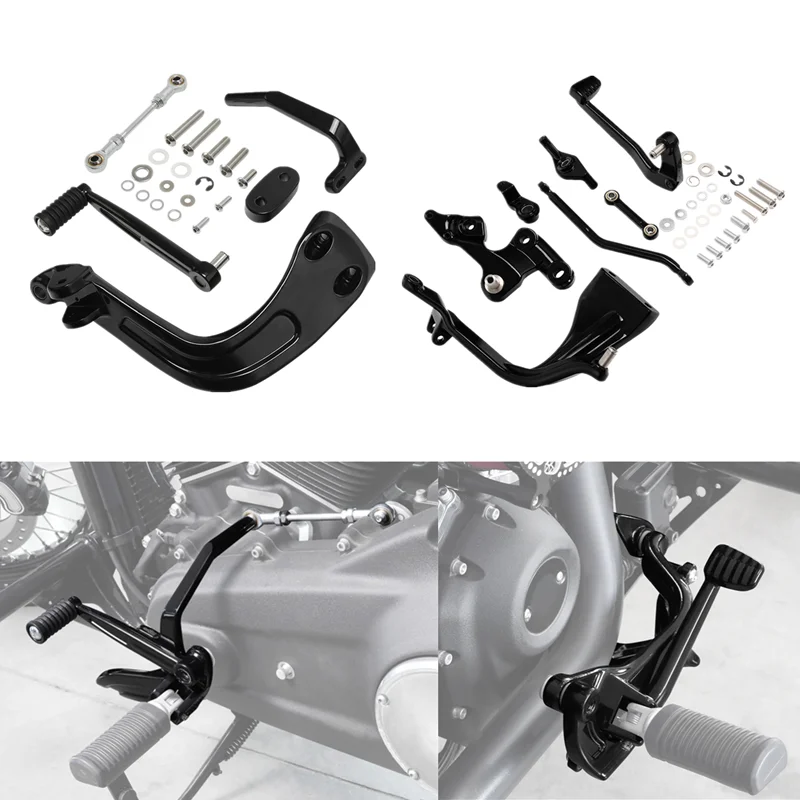 Mid-Controls-Shift-Brake-Side-Fit-For-Harley-Sport-Glide-Fat-Bob-FLSB ...