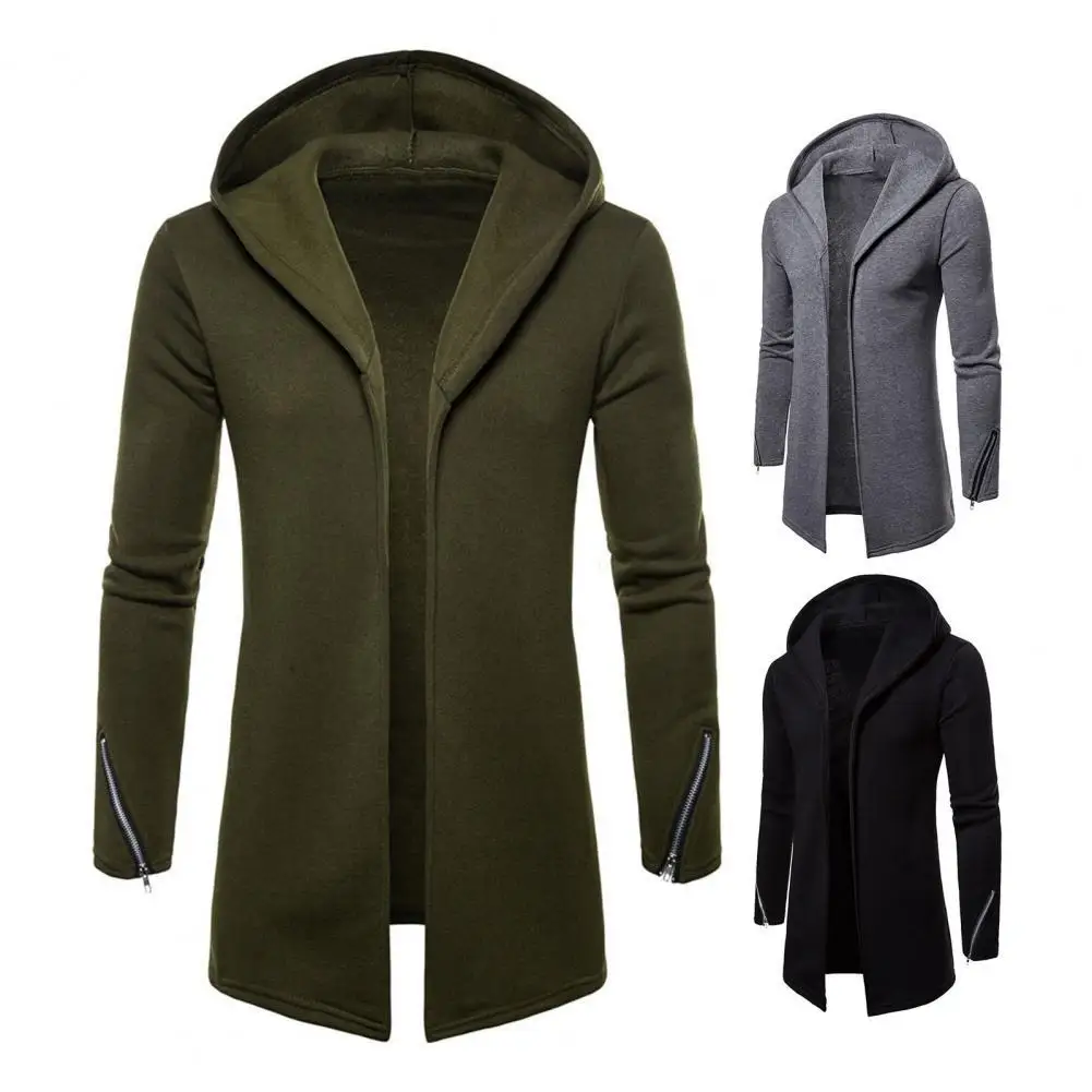Men-s-Coat-Hooded-Long-Sleeve-Casual-Autumn-Winter-Coat-Solid-Color ...