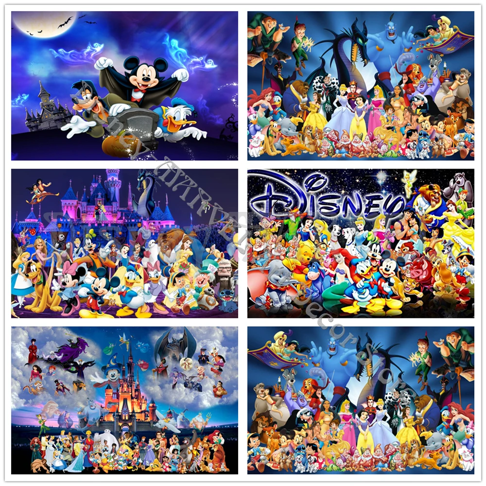 Disney-Party-Diamond-Painting-Disney-Princess-Cartoon-Characters-Mosaic ...