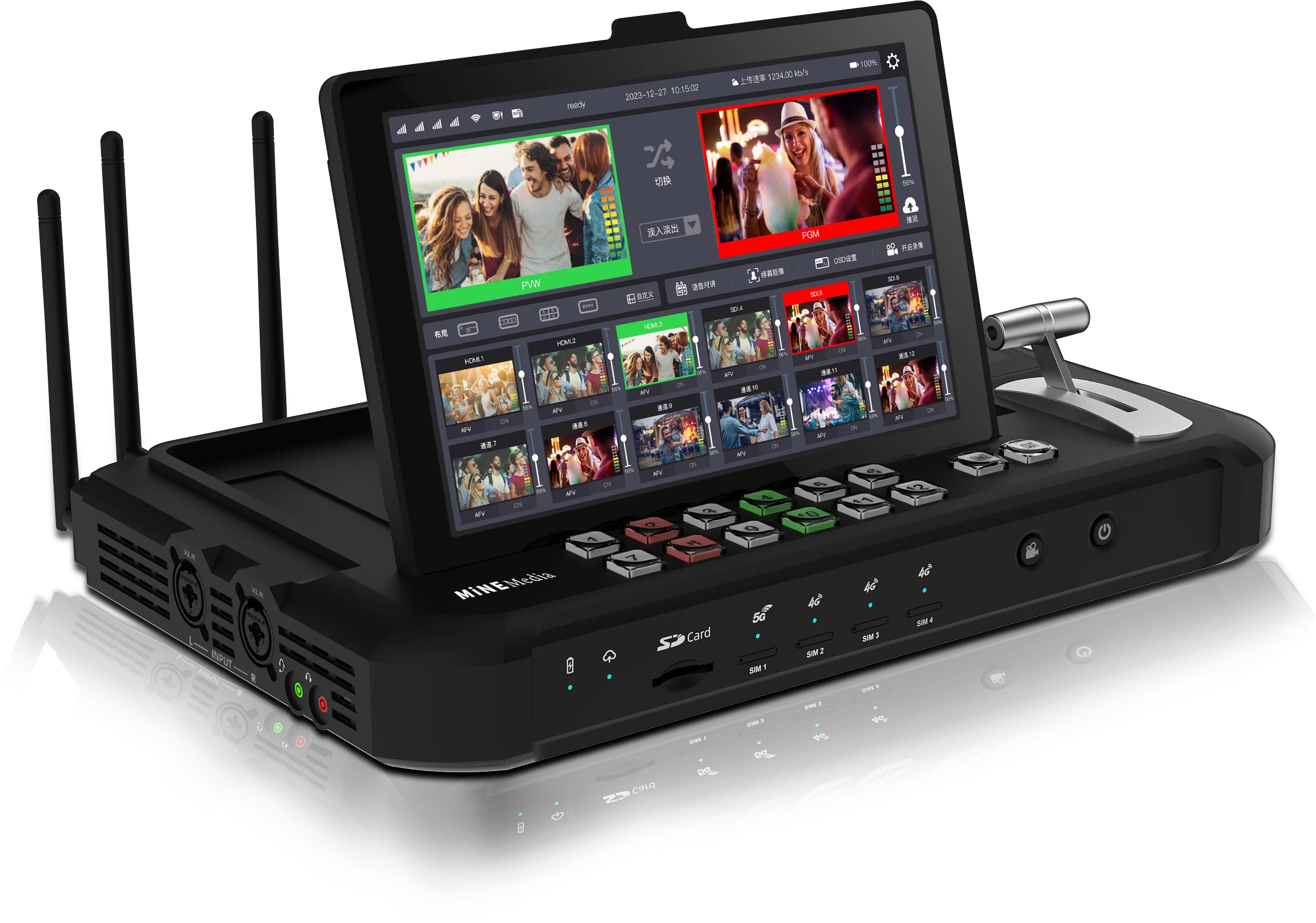 Mine-R10-R10-Pro-5G-4G-Bonding-Video-Switcher-12-Channel-Switching-4 ...