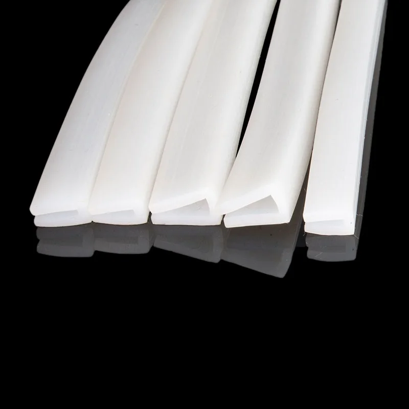 1 Meter Silicone U Shape Strip High Temperature Resistant Sealing Strip ...