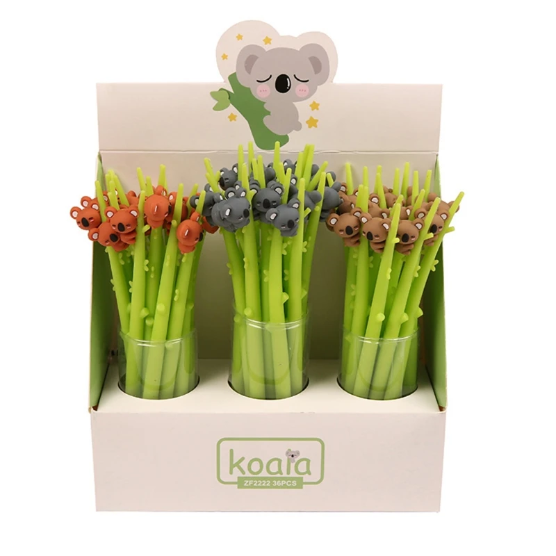 3 Pcs Cartoon Koala Bear Gel Pen 0.5mm Universal Refill Cute Gel Pen ...