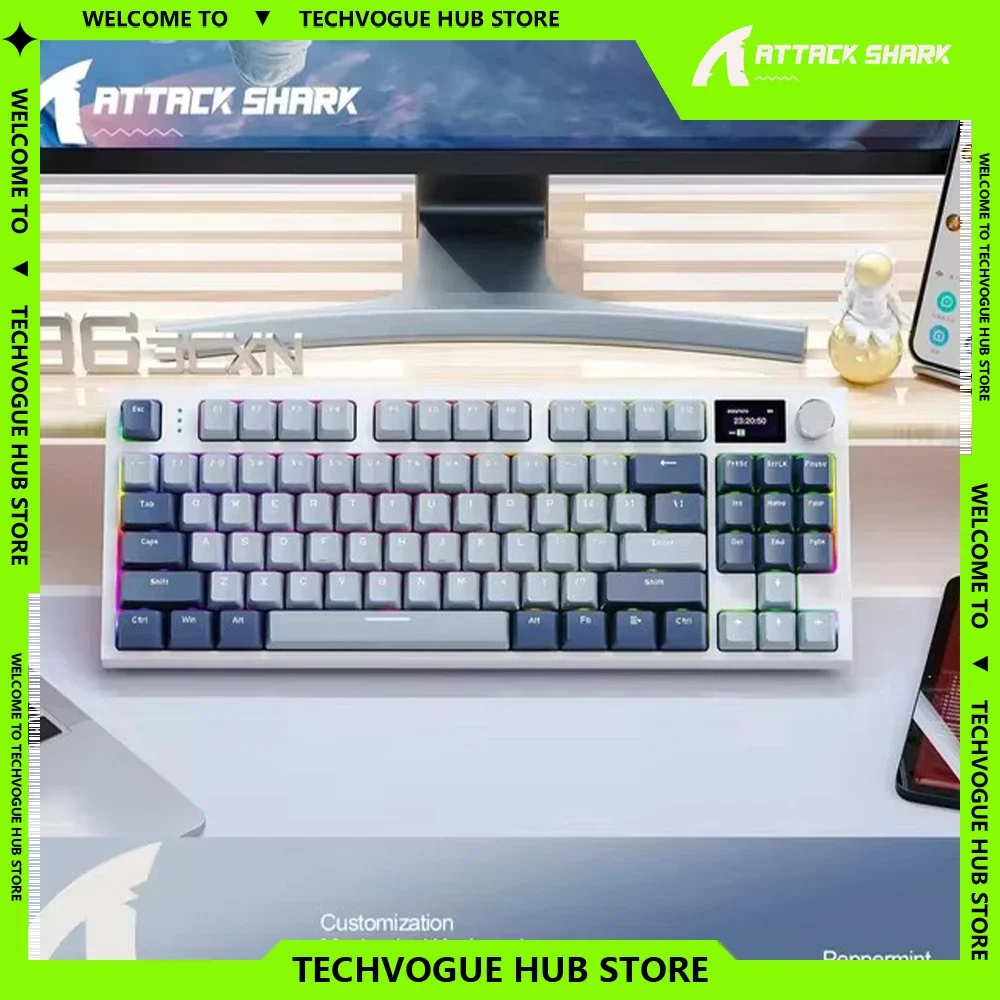 Attack-Shark-K86-Mechanical-Keyboard-87-Keys-2-4G-Wireless-Wired-3-Mode ...