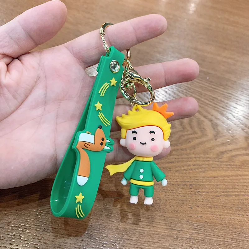 Cartoon-The-Little-Prince-3D-Figure-Keychain-Animal-Fox-Lanyard-Key ...