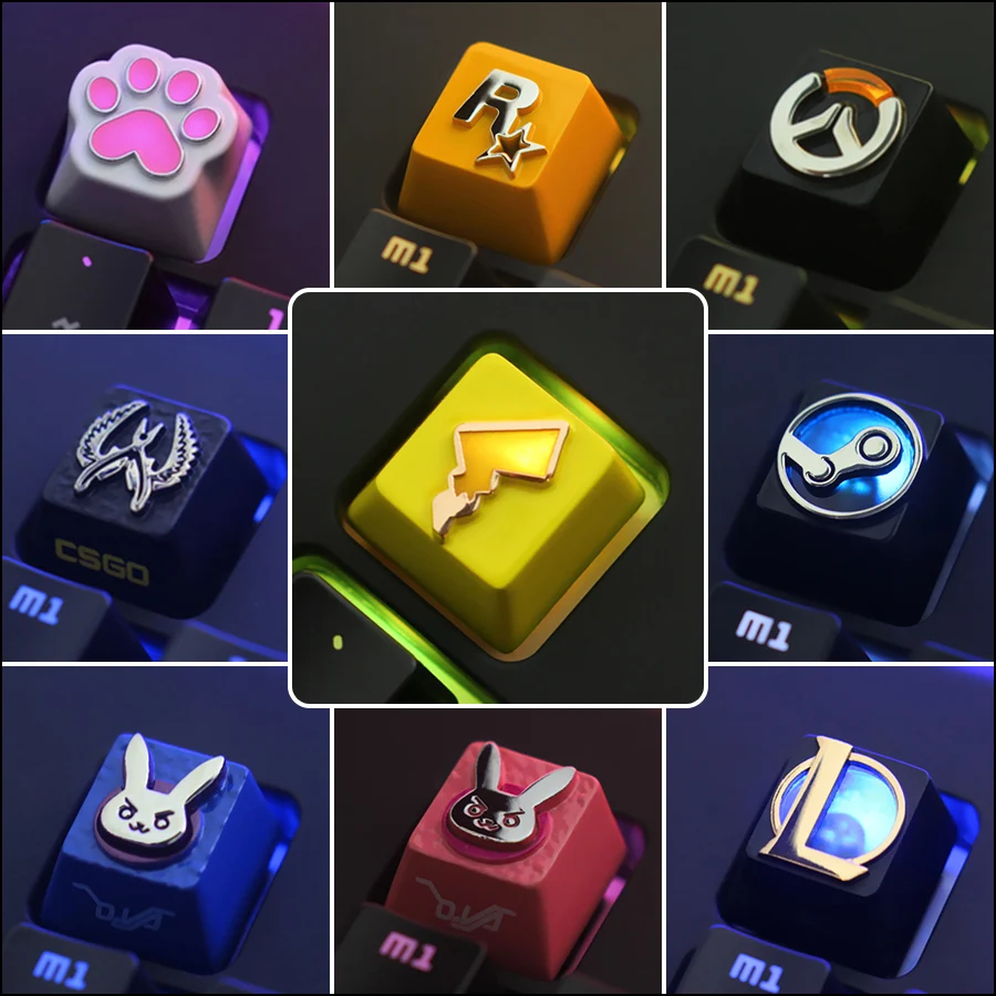 OEM-Keycap-Mechanical-Keyboard-LOL-Game-Overwatch-Zinc-Aluminum-Alloy ...