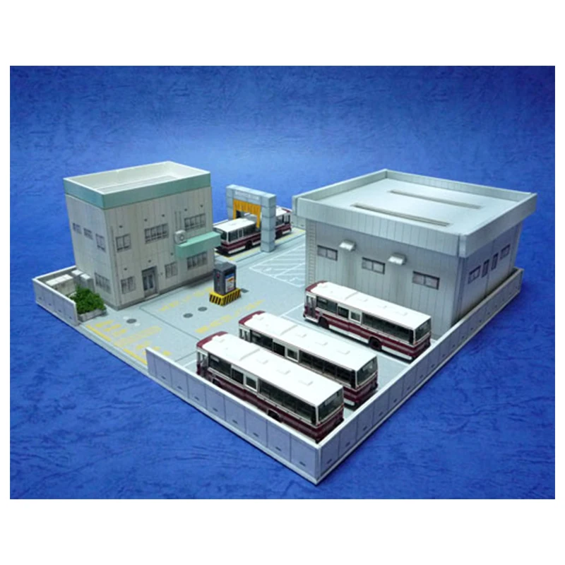1-150-N-Scale-Japanese-Building-Diorama-3D-Paper-Model-Scene-DIY ...