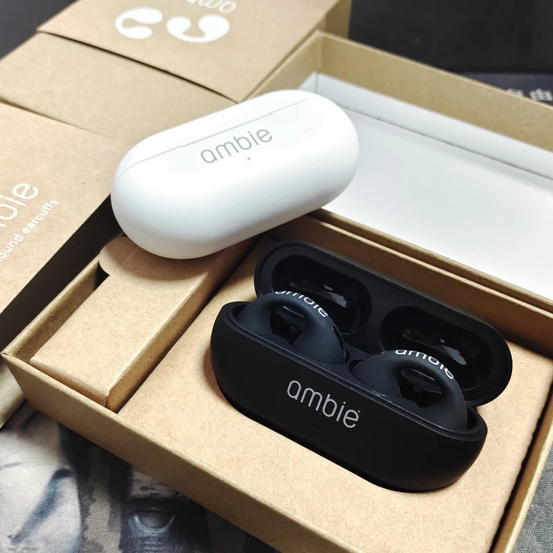 1:1 Para Ambie Som Earcuffs Headset Brinco Bluetooth Fones De Ouvido ...