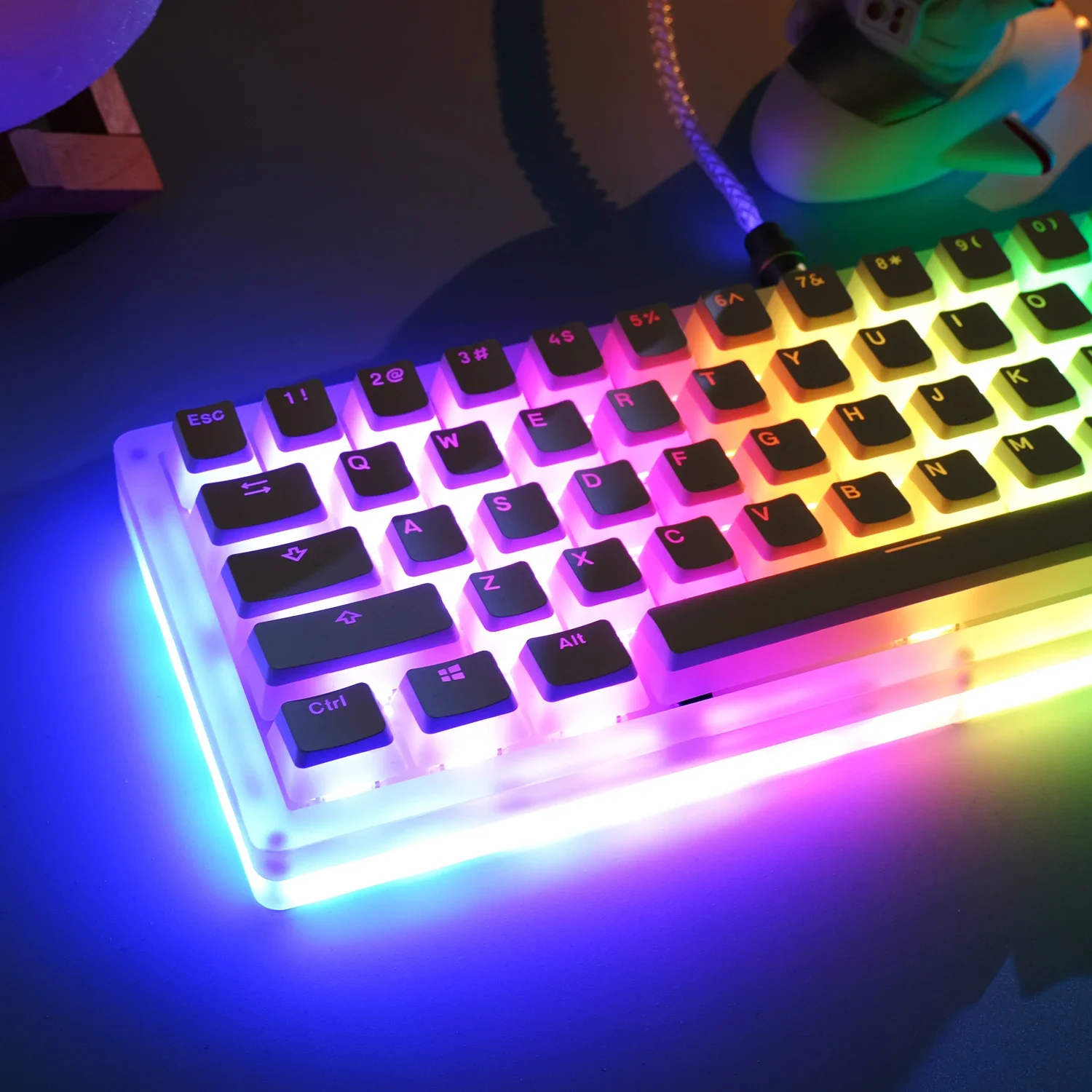 129 Keys Pudding Keycaps OEM Profile PBT Double Shot Keycap For Mx ...