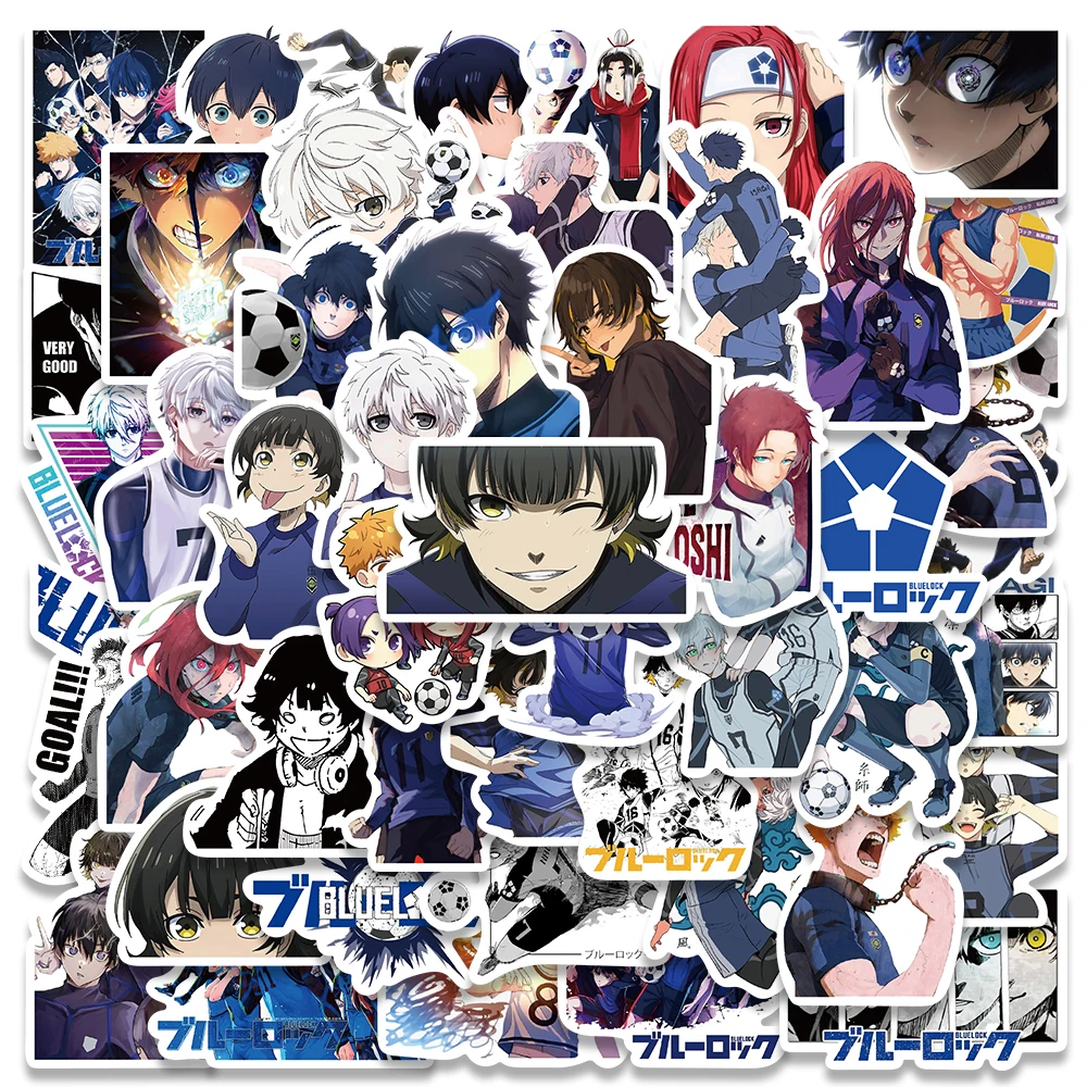 10/50PCS Blue Lock Japanese Anime Stickers for Scrapbook Motorcycle ...