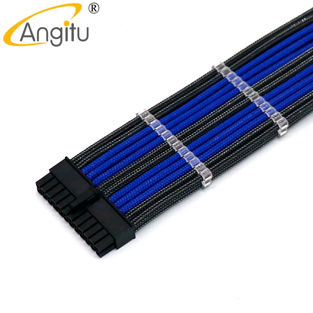 Angitu 20/30cm 24pin ATX Extension Power Cable Motherboard 24 Pin Male ...