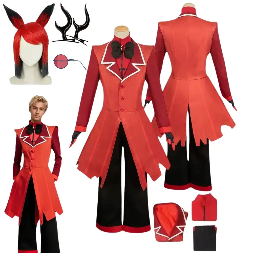 Alastor Cosplay Cartoon Anime Hotel Fantasia Costume Adult Women ...