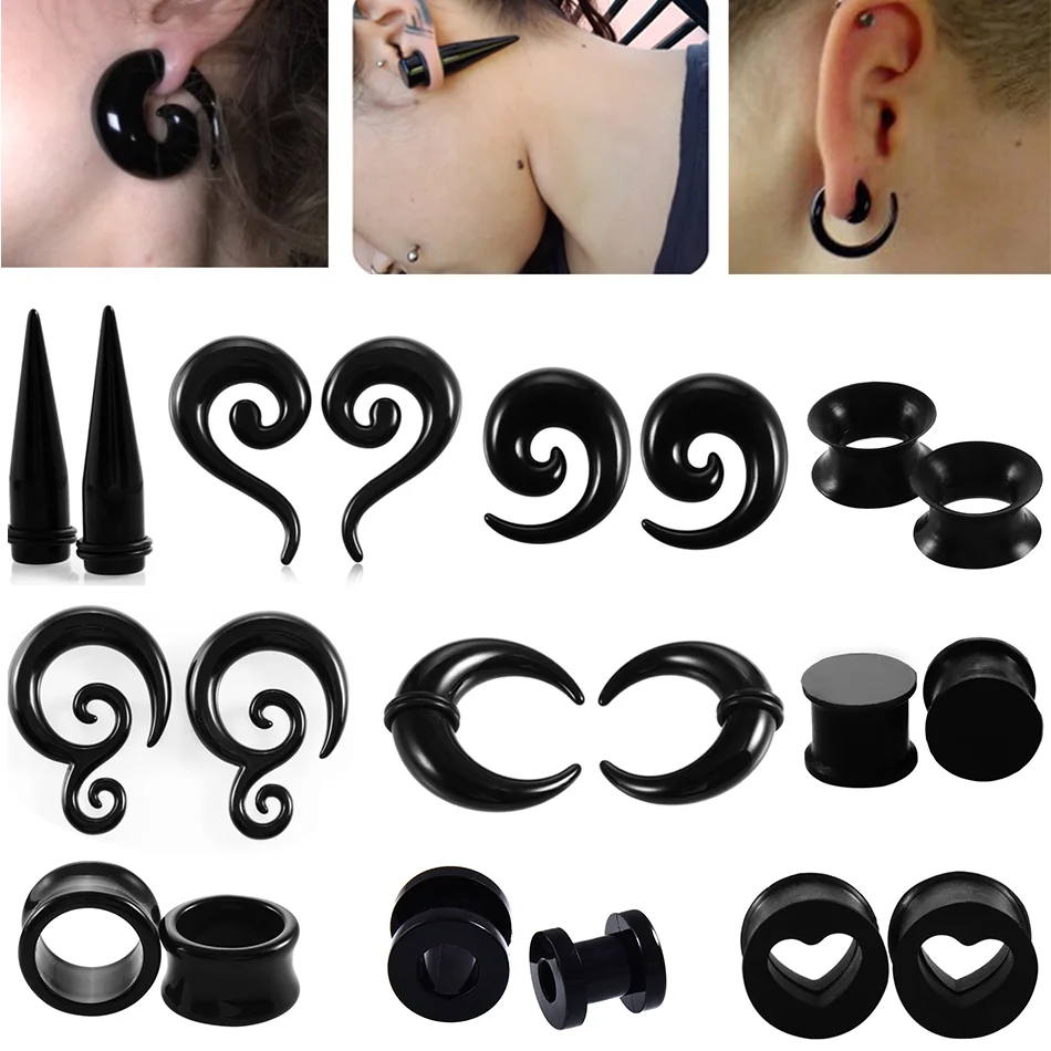 Dilatador-de-oreja-con-forma-de-cuerno-de-caracol-expansor-de-2-piezas ...