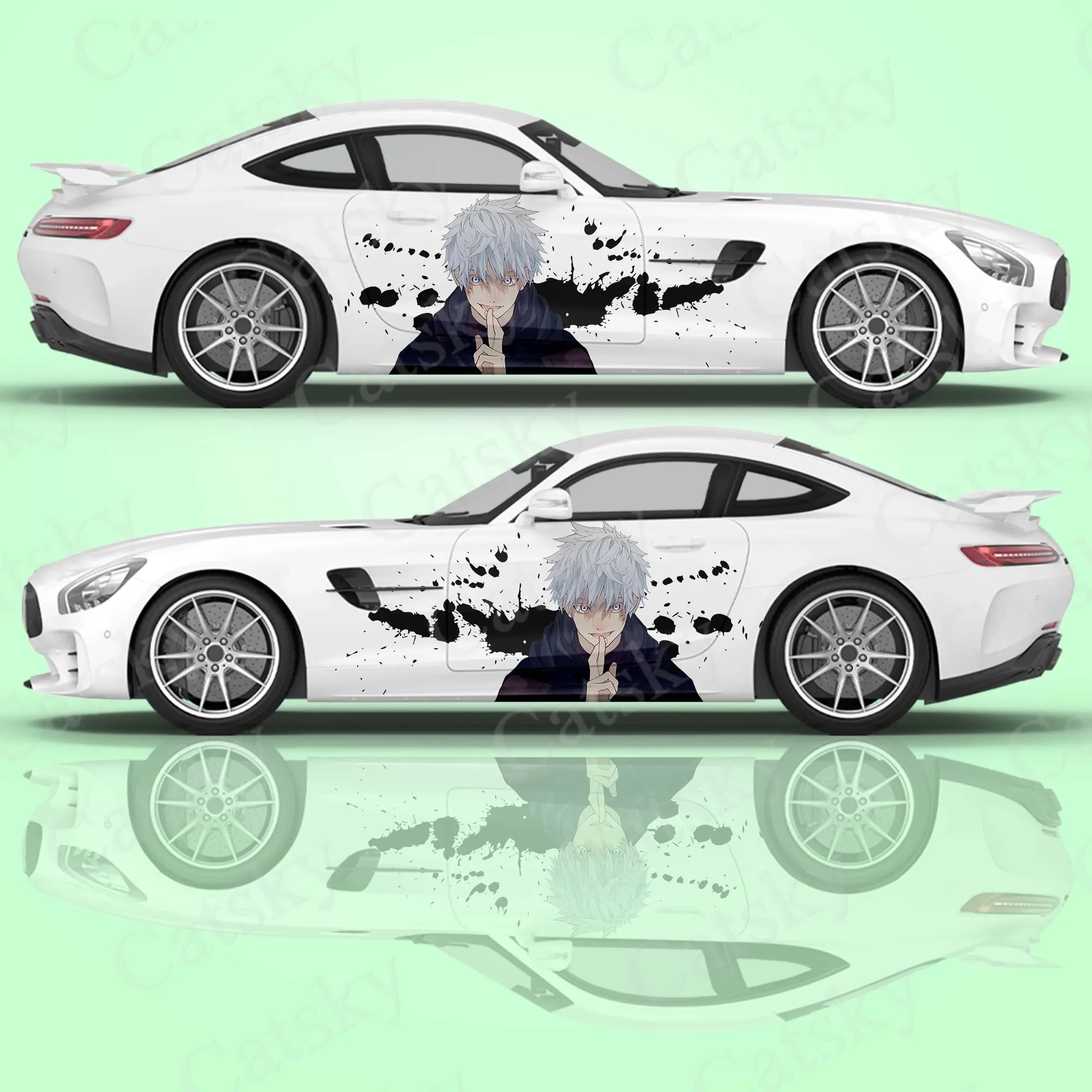 Satoru Gojo Car Body Stickers Anime Itasha Vinyl Car Side Decal Sticker ...