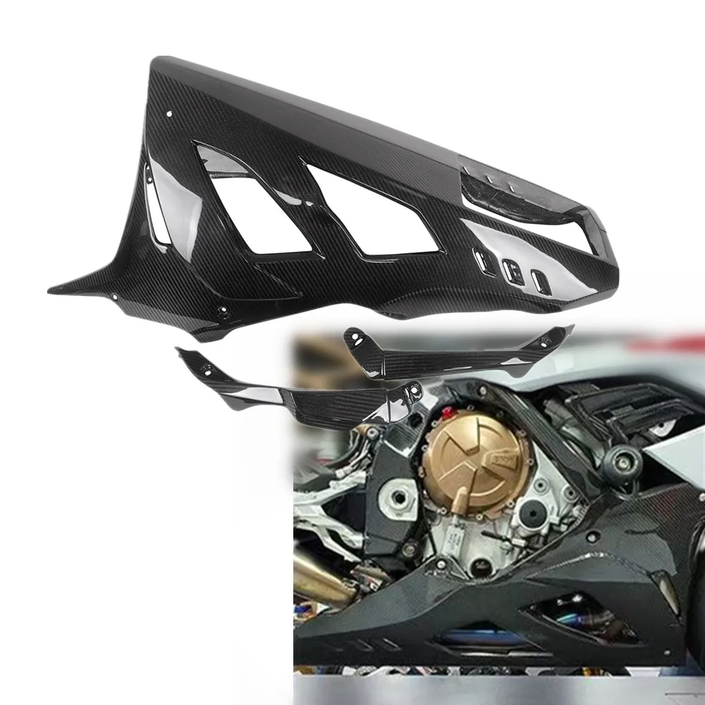 For-BMW-S1000RR-2023-2024-MOTO4U-Carbon-Fiber-Belly-Pan-Lower-Engine ...