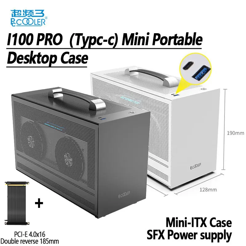 Pccooler-I100-PRO-Typec-ITX-Titanium-gray-MINI-All-Aluminum-small-case-3-1KG-portable-support.jpg