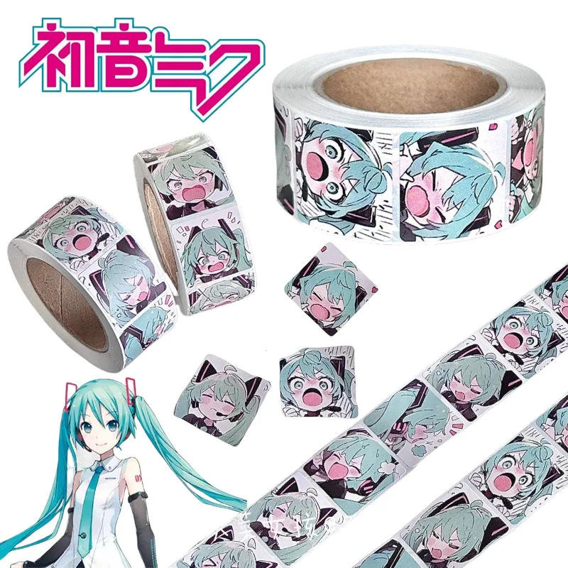 500pcs-Hatsune-Miku-Stickers-Cartoon-2-5cm-Round-Label-Sticker-Children ...