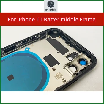 Rear Housing Assembly For iPhone 11 With Battery Back Cover+Middle ...
