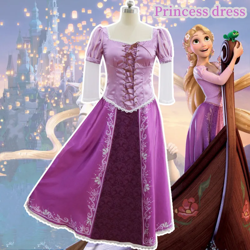 Vestido Rapunzel Princesa Disney Inspirado Traje Enredado, 57% OFF