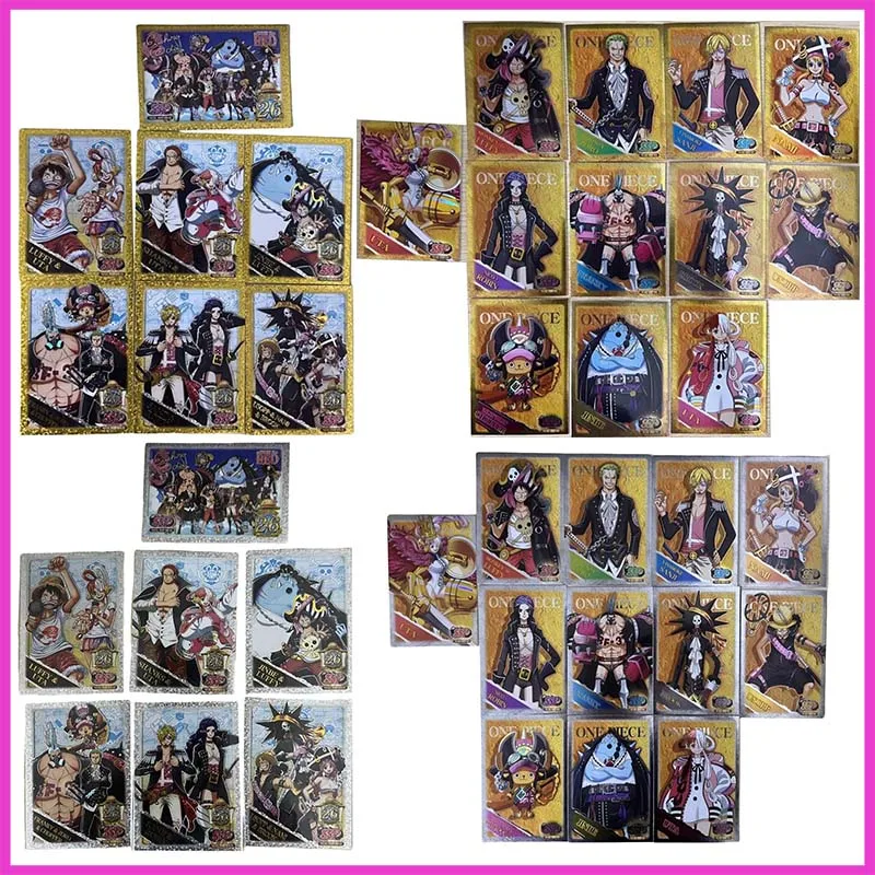 Anime-ONE-PIECE-Rare-Metal-Cards-Luffy-Shanks-Law-Buggy-Kid-Teach ...