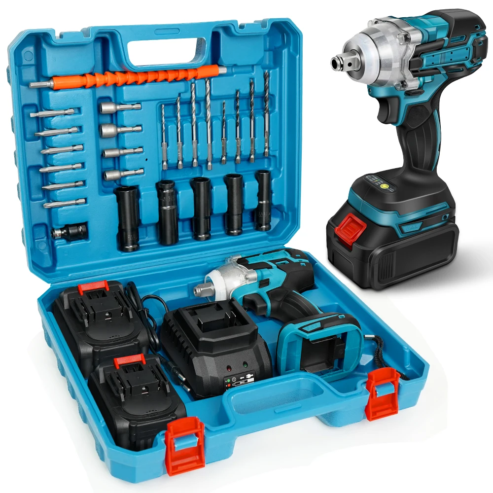 High-torque-lithium-battery-21V-cordless-impact-wrench-car-repair-set ...