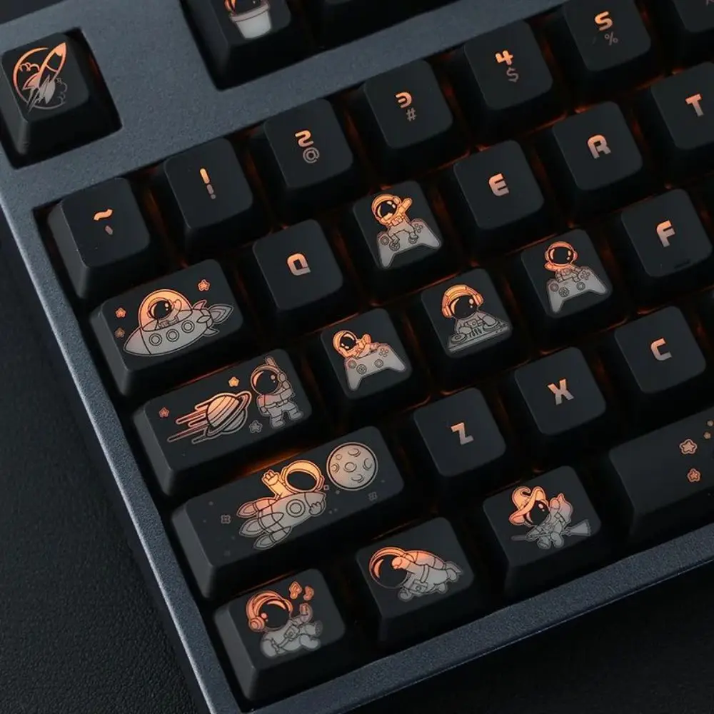 104-Astronaut-Keycaps-OEM-Profile-For-Mechanical-Keyboard-Cute-Letter ...