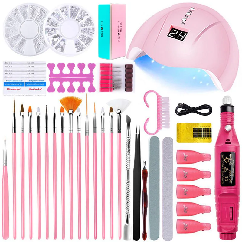Hot-Sale-Nail-Beauty-Tool-Set-Hot-Lamp-Grinding-Machine-Nail-File ...