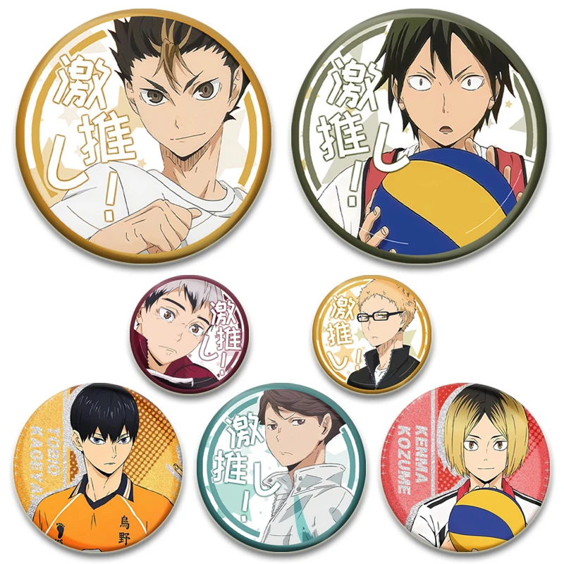 Haikyuu-Anime-de-32-44-58mm-Broches-con-impresi-n-HD-insignia-hecha-a ...
