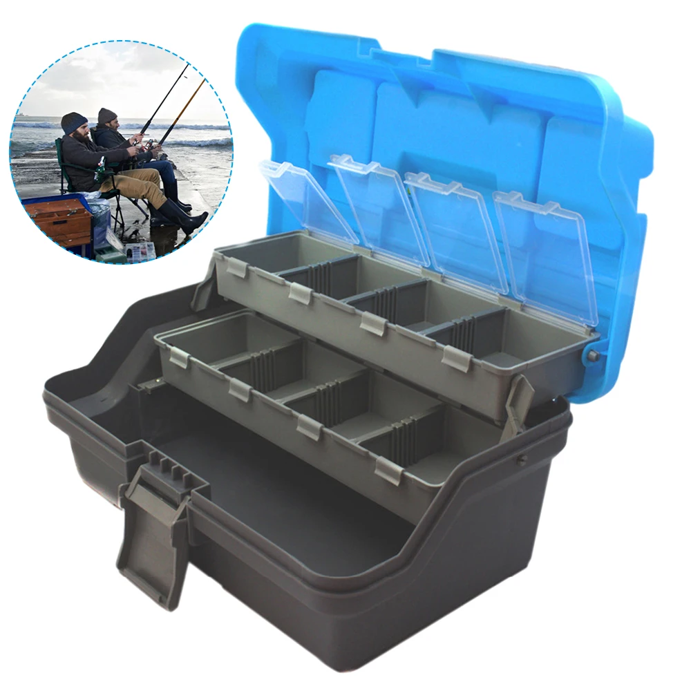 3-Layer-Folding-Fishing-Tackle-Box-Multipurpose-Fishing-Gear-Box-with ...