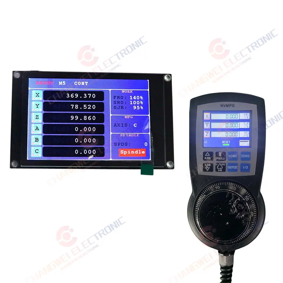 NVMPG-CNC-Control-Pendant-With-LCD-Display-Serial-Communication-MPG ...