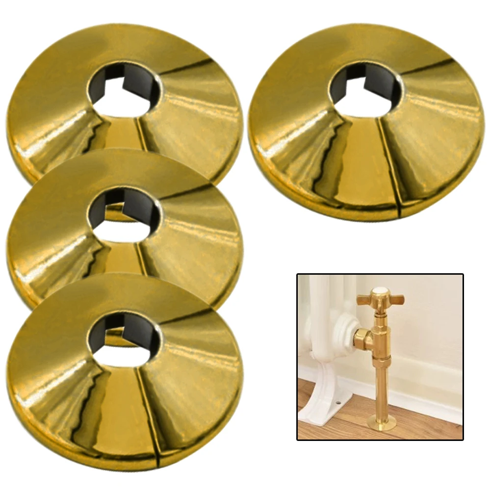 4pc-Pipe-Radiator-Pipe-Collars-Gold-Plastic-Covers-15mm-Inner-Diameter ...