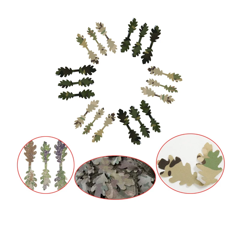 30pcs Tactical Camouflage Ghillie Costume Material Outdoor Game Diy ...