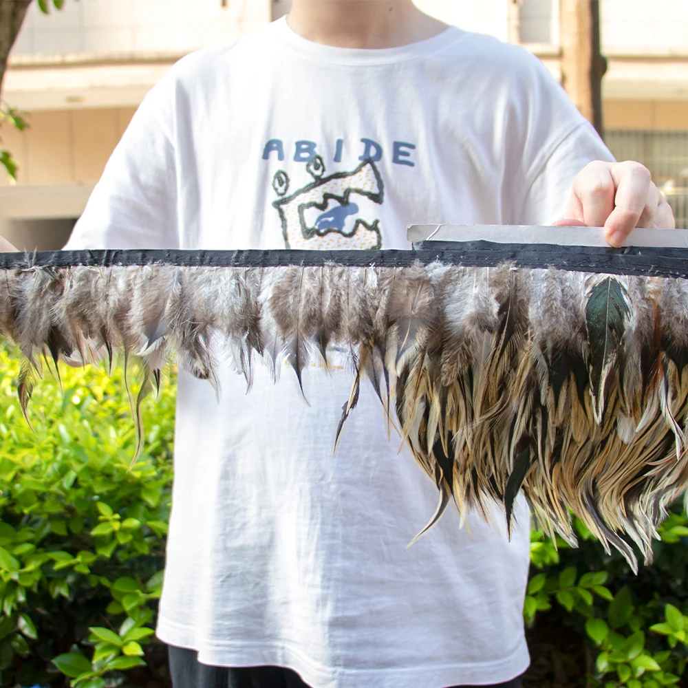 1Meter-Colorful-Pheasant-Feathers-Trim-Fringe-Natural-Rooster-Feathers ...