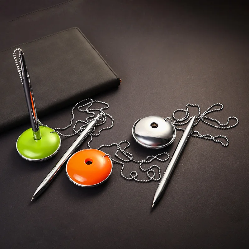 Creative Fashion Fixed Pens with Chain Fixed Bank Counter Ballpoint Pen ...