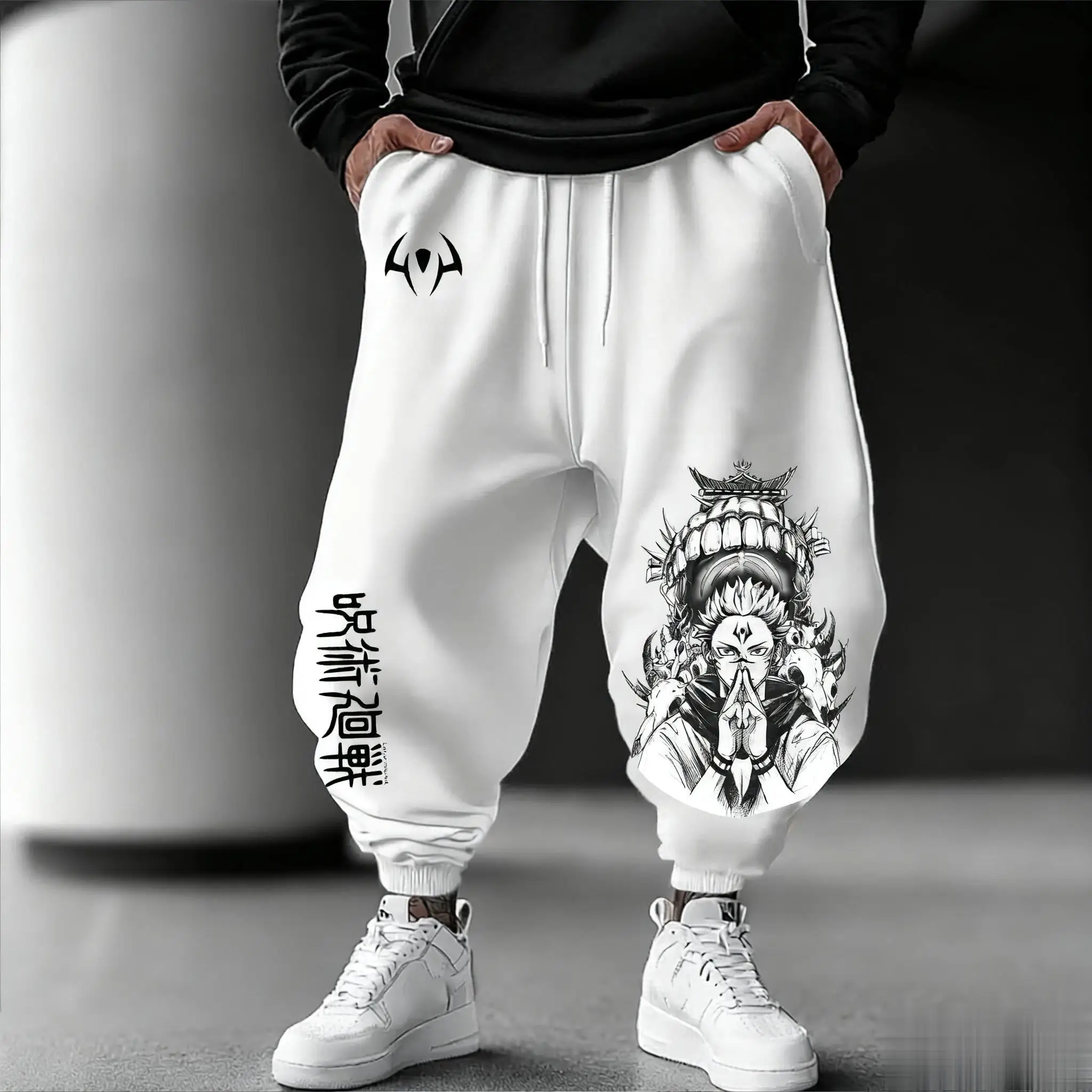 Jujutsu Kaisen Men Jogging Pants Loose Casual Sweatpants Japanese Anime ...