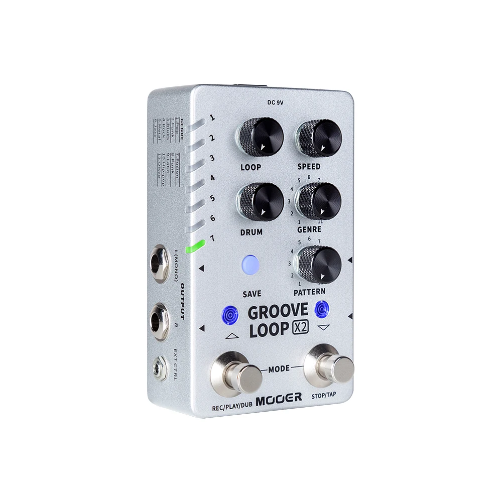 MOOER-Looper-est-reo-de-guitarra-Groove-Loop-X2-Pedal-de-m-quina-de ...