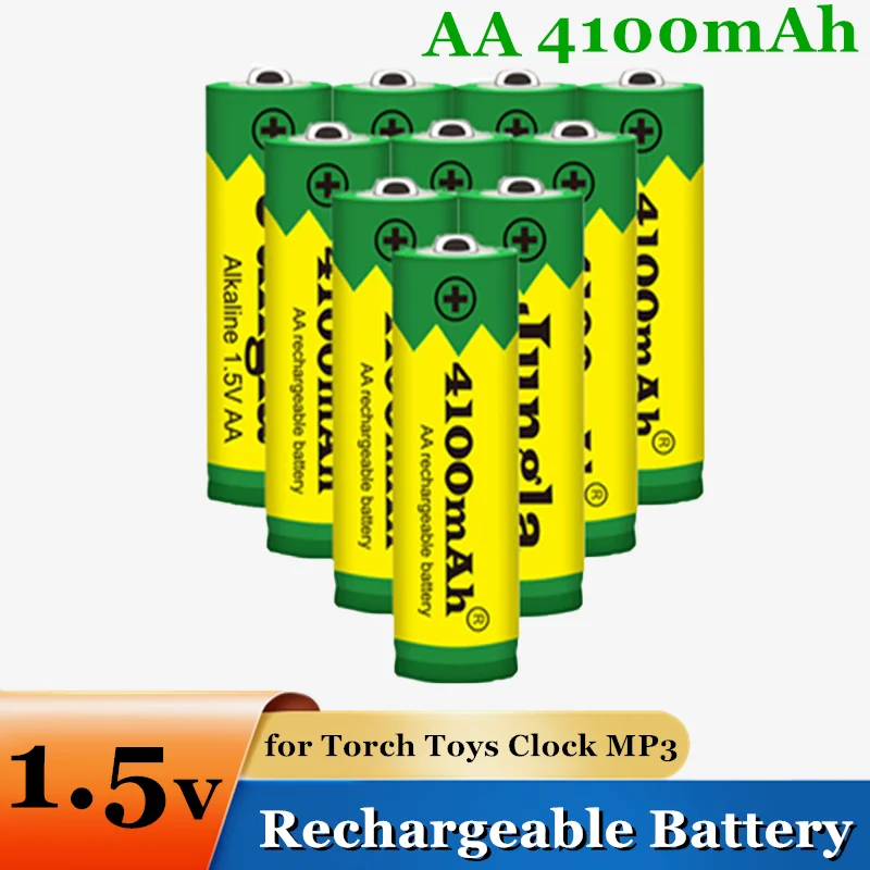 1-4pcs 1.5V AA Rechargeable Battery AA Cell for Torch Toys Clock MP3 ...