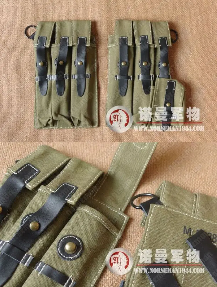 Reproduction-Cosplay-German-MP40-Pouches-in-Pair-Reenactment-Nordland ...