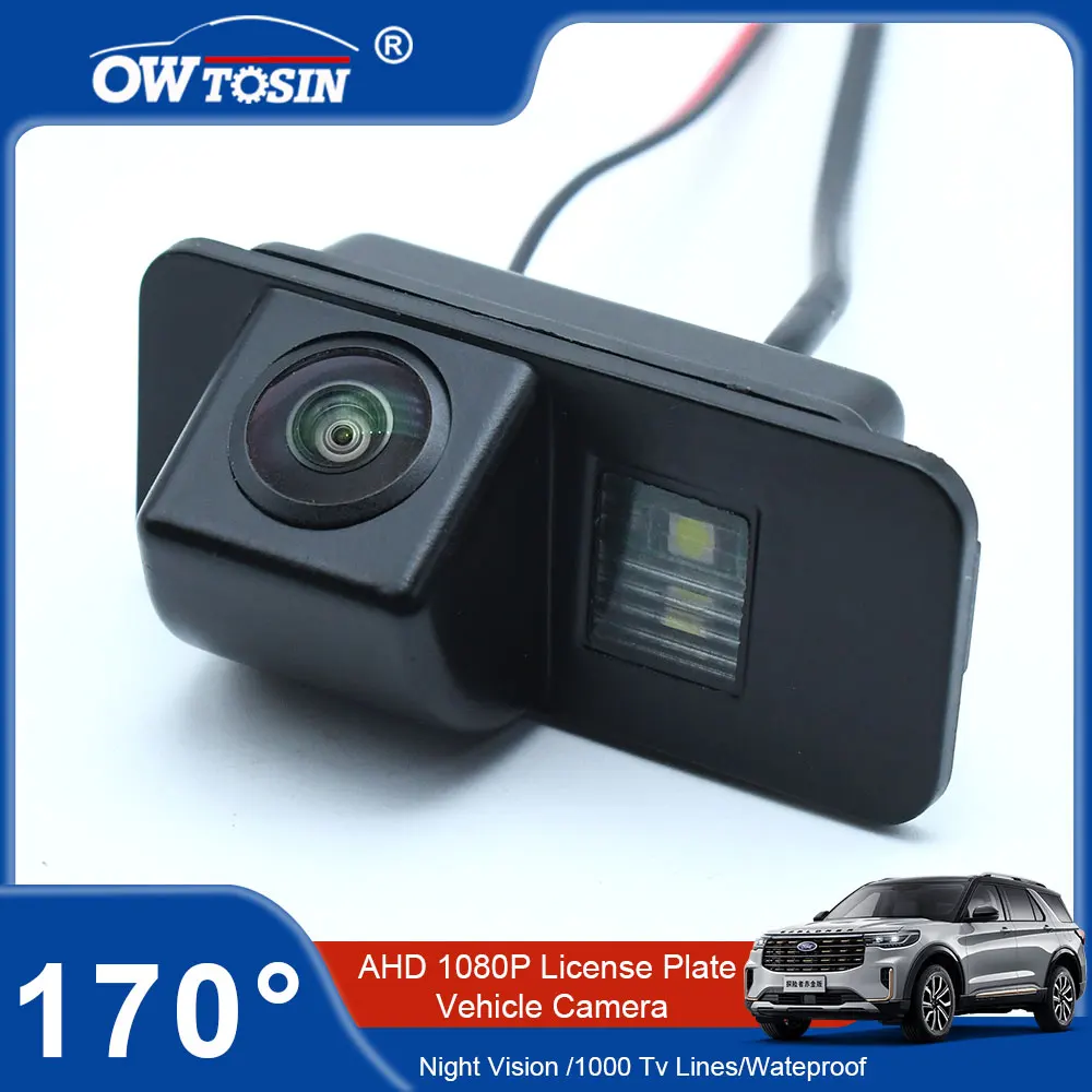 AHD 1080P 170 Degree Vehicle Plate Car Rear View Camera For Ford Fiesta ...