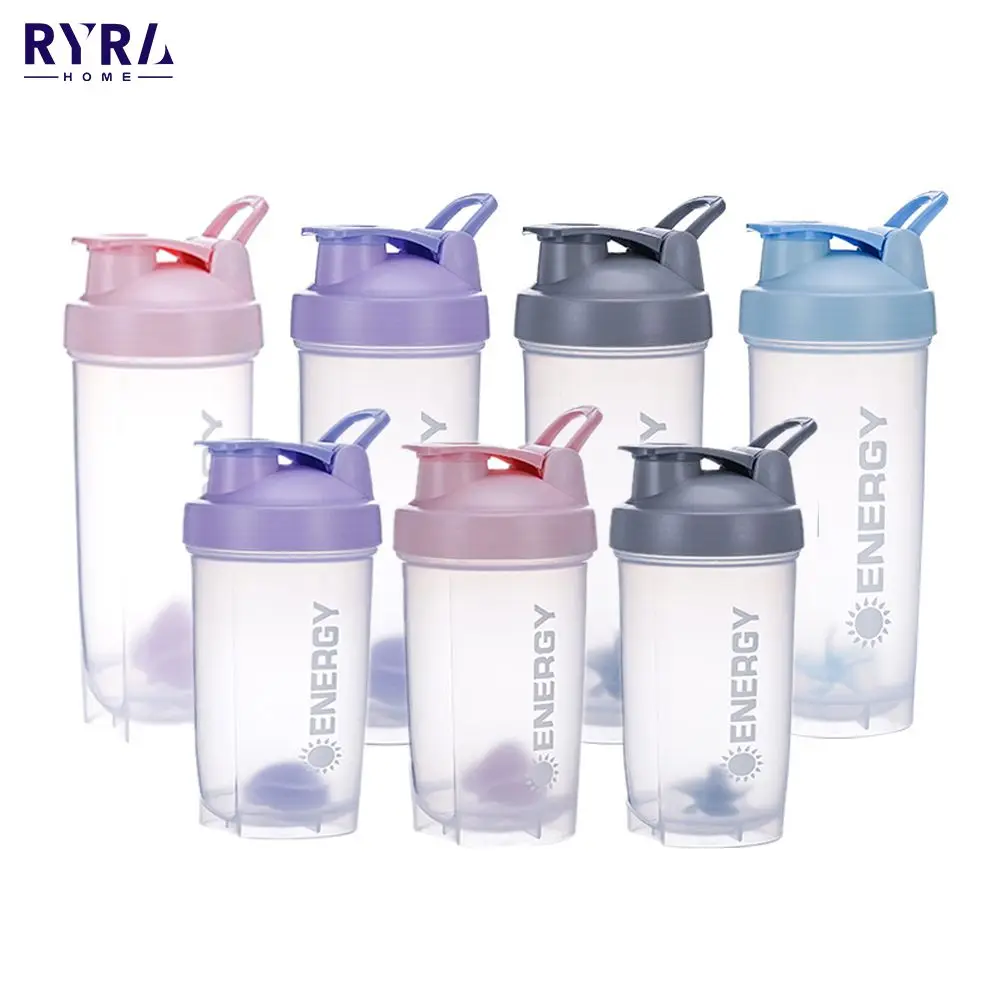 500ml Sport Gym Protein Powder Shaker Mixer Cup Portable Milkshake Cups ...
